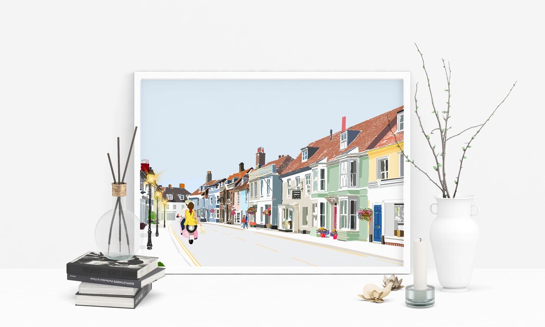 East Street, Alresford Art Print | Personalized Gift | Christmas Gift ...