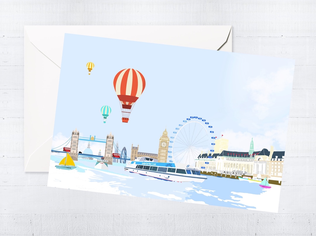 The River Thames Greeting Card Box | Handmade Cards | Blank Cards ...