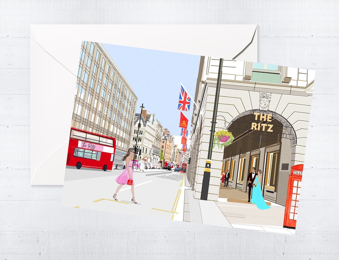 The Ritz London Greeting Cards and Box Sets Handmade Blank - Etsy