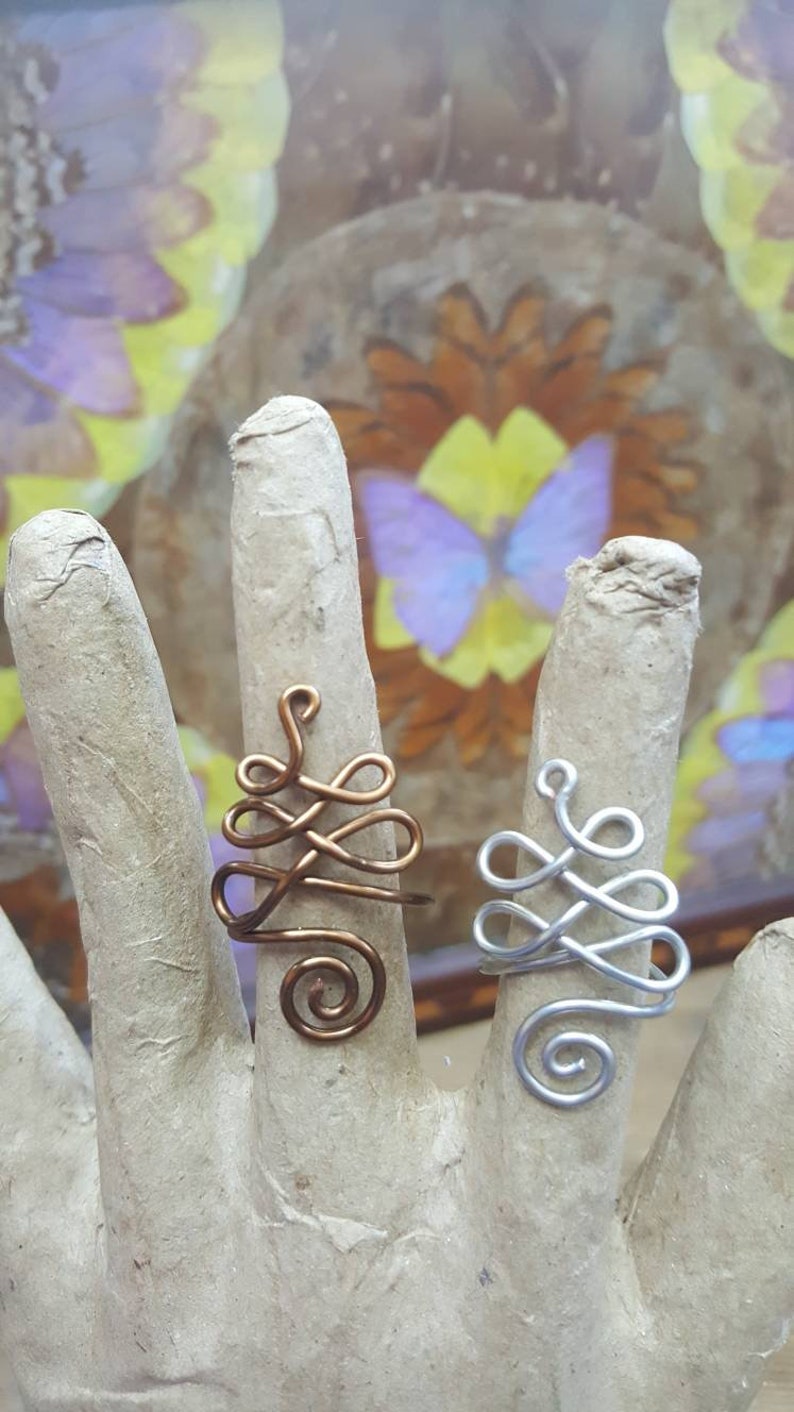 Bronze or Silver Unalome Ring - Reiki Healing - Unalome Jewelry ...