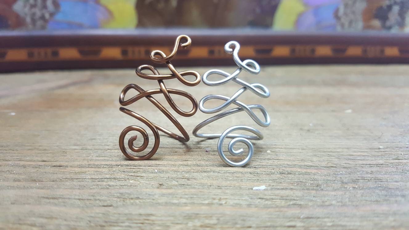 Bronze or Silver Unalome Ring - Reiki Healing - Unalome Jewelry ...