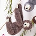 Knitting Pattern: Sloths in King Cole Tinsel Chunky Yarn. Small and ...