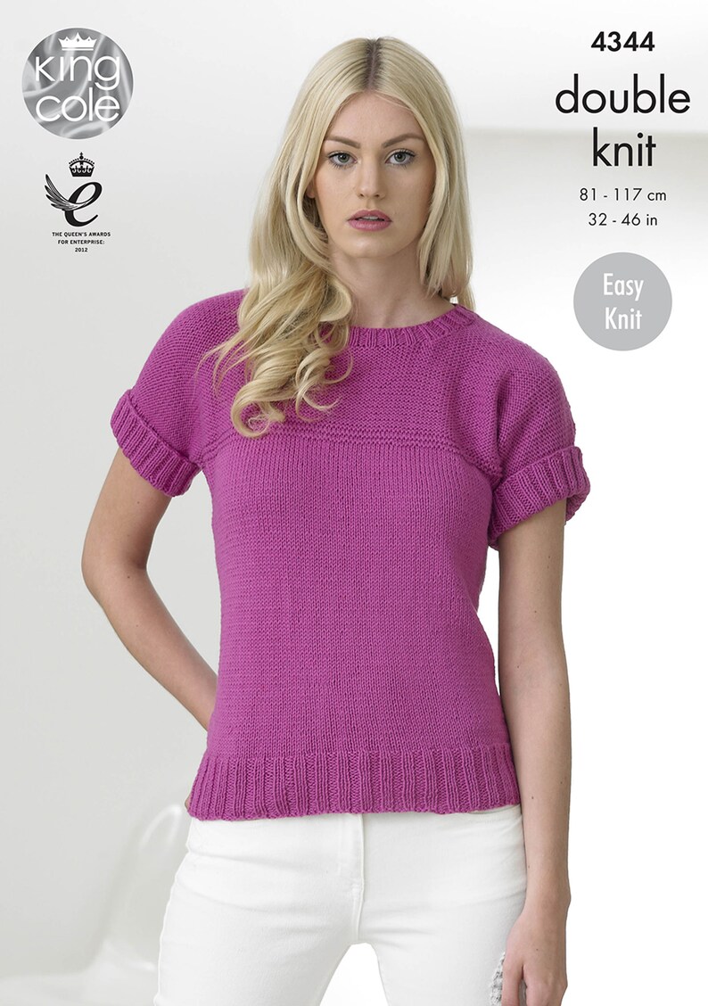 Knitting Pattern: Summer Tops for Ladies in Cotton DK Yarn. - Etsy UK