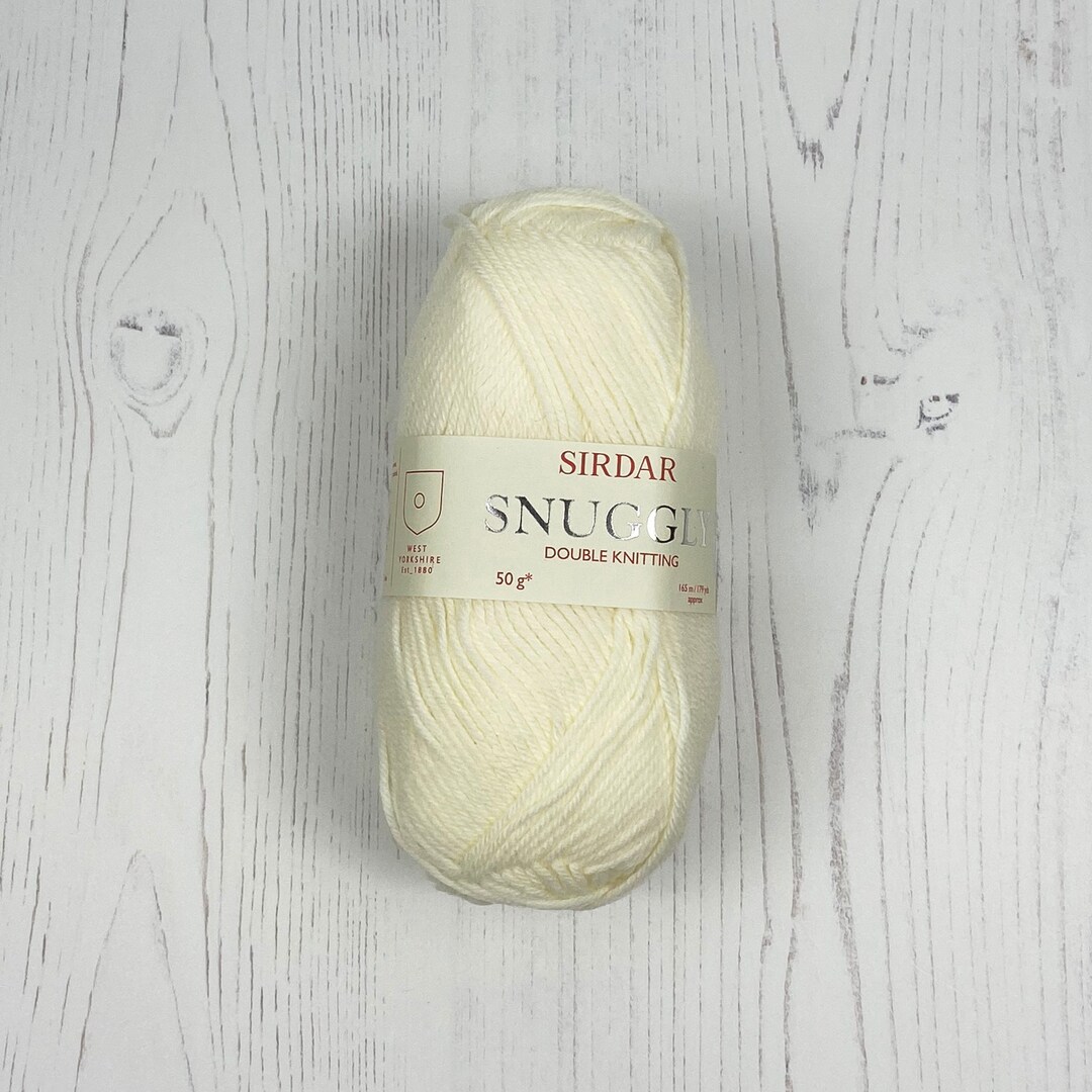 DK Yarn: Snuggly DK Wool in Cream. Sirdar Snuggly DK Yarn, 50g Ball in ...