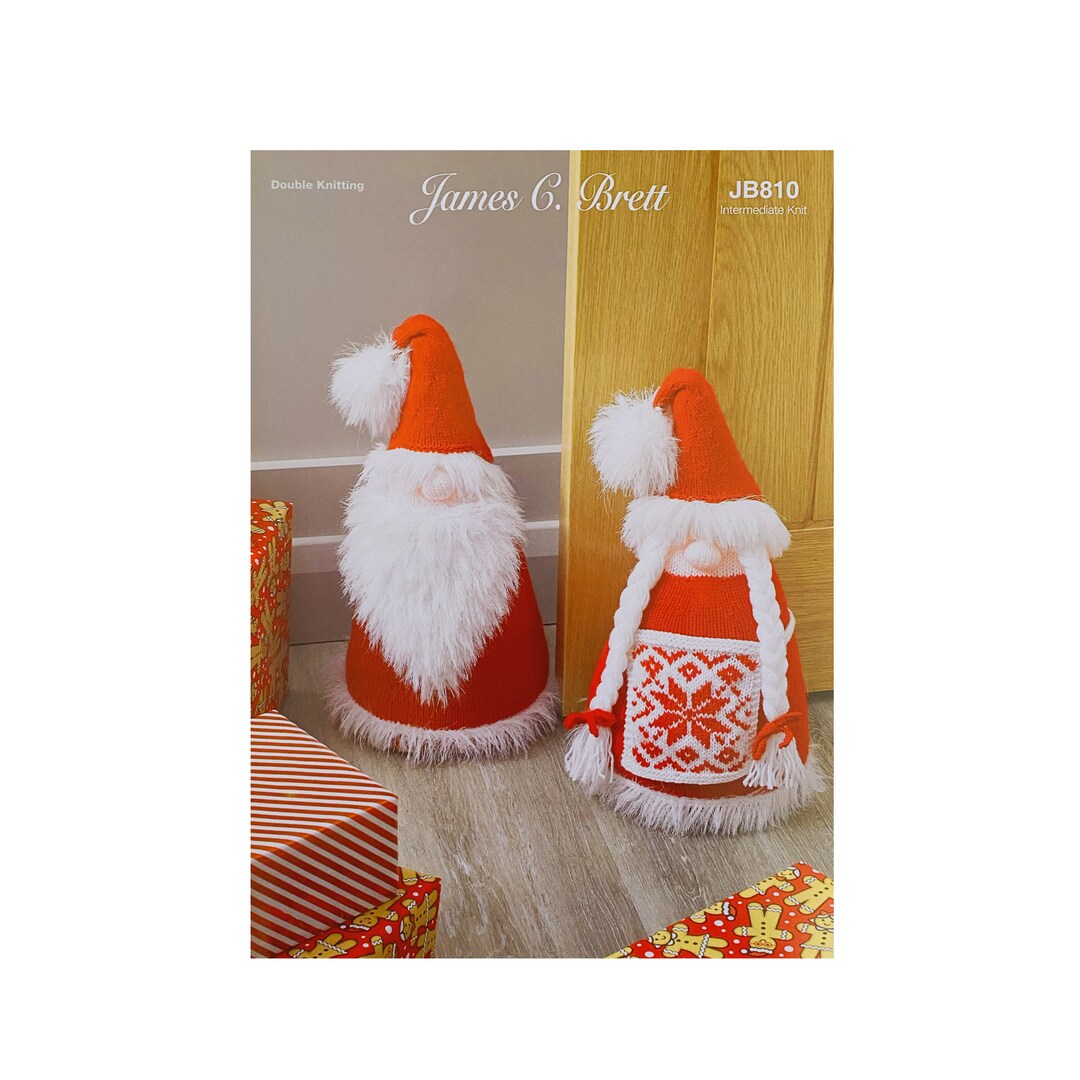 Knitting Pattern: Gonk Doorstops. Christmas Gnome Doorstops. Festive ...