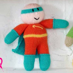 Knitting Pattern: Superheroes in DK Yarn. Three Superhero Toys to Knit ...