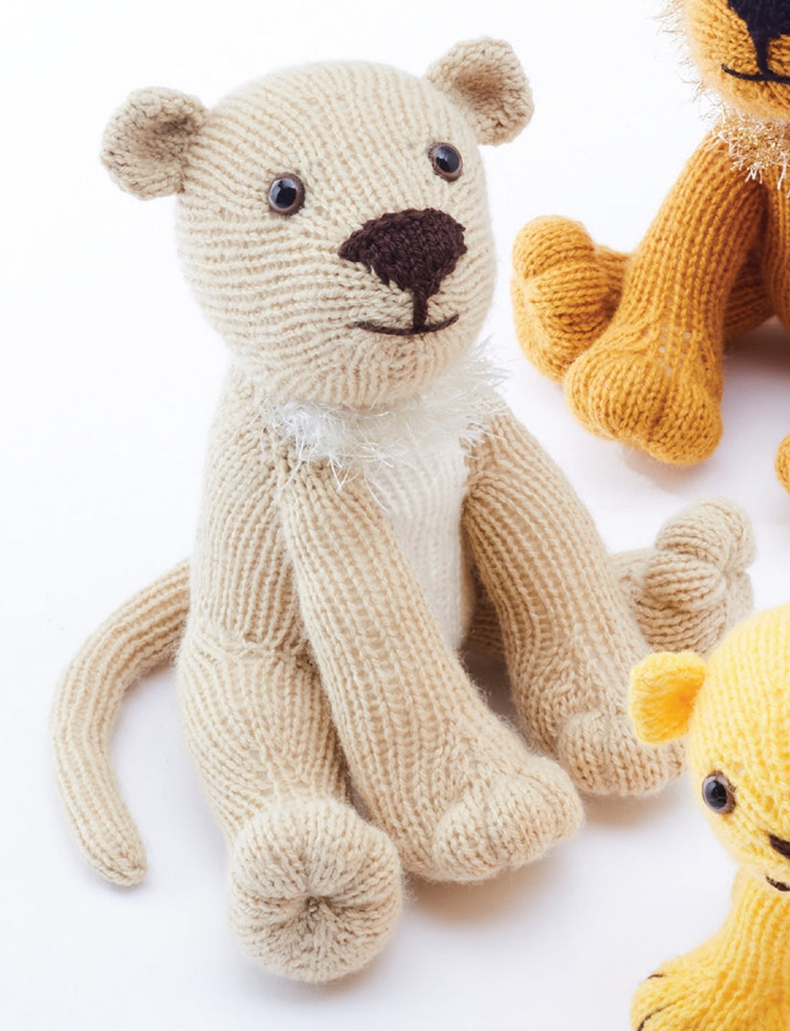 Knitting Pattern: Lion Family in DK and Tinsel Yarn. Knit a - Etsy