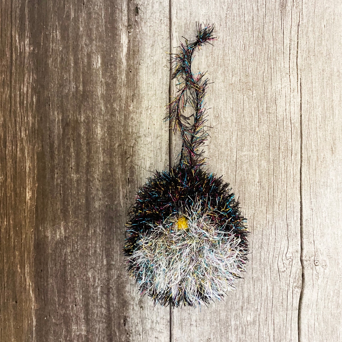 Tinsel Yarn: Circus. Tinsel Chunky Sparkle Yarn in Black With - Etsy UK