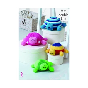 Knitting Pattern: Tortoise Knitted Toys. Small and Large Tortoises in ...