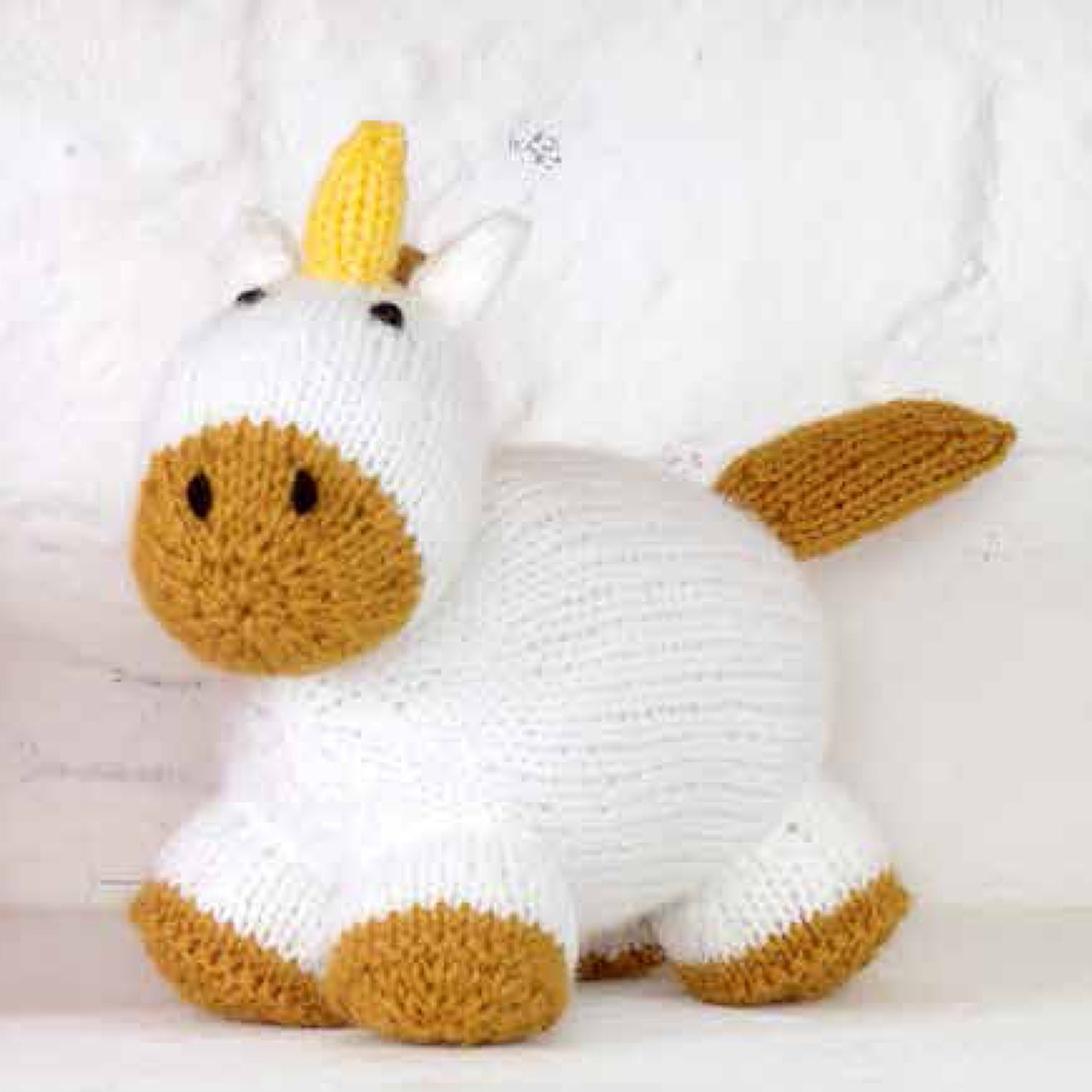 Knitting Pattern Fun Animals to Knit Unicorn and Zebra in DK Yarn Horse ...