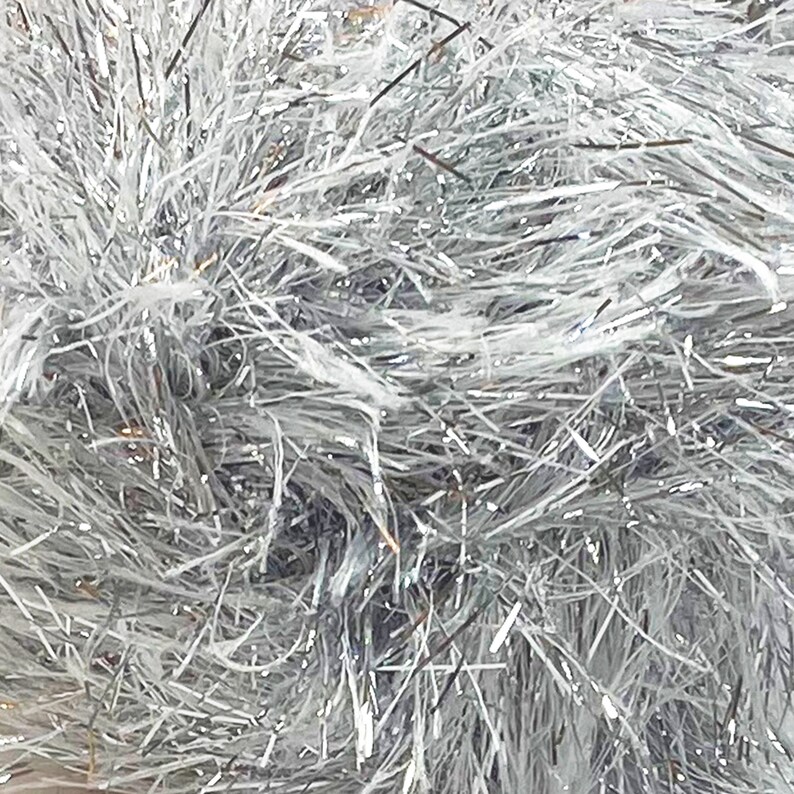 Tinsel Yarn: Silver Sparkle Christmas Wool. King Cole Tinsel Bulky Yarn ...