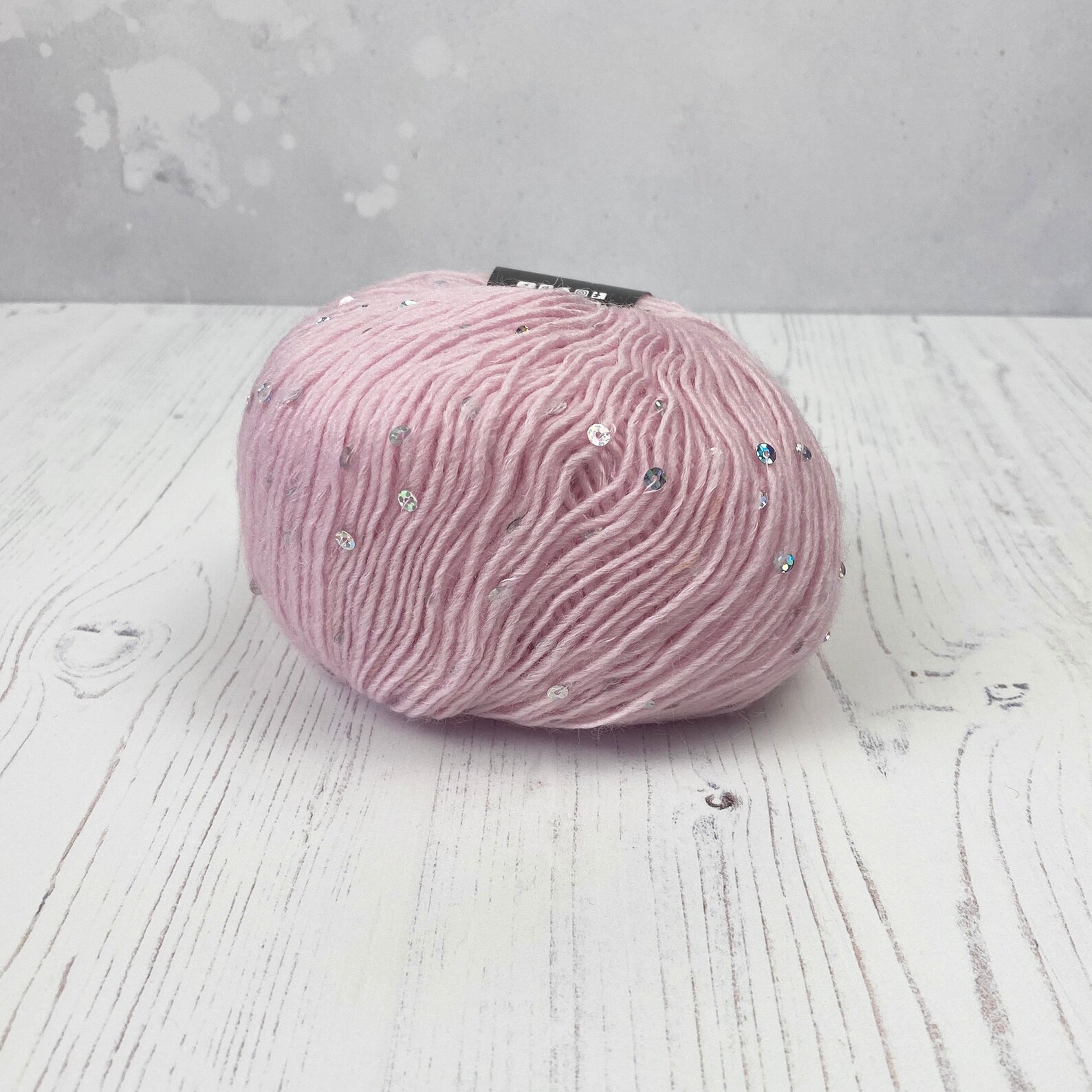 DK Yarn: Galaxy Sparkle DK or Worsted Weight Wool in Pink With Silver ...