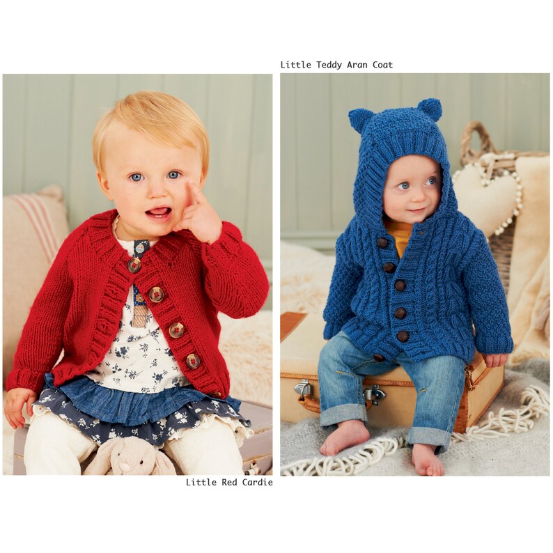 Aran Book 2 Knitting Pattern Book. 34 Designs in Baby and Kids - Etsy UK