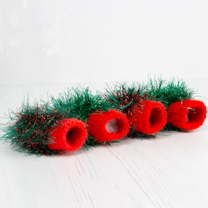 Mini Christmas Tree Party Favours. Set of Four Christmas Trees Hand ...