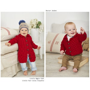 Aran Book 3. 28 Patterns to Knit in Aran Yarn for Kids and Babies From ...