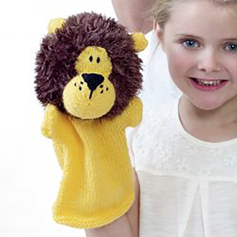 Knitting Pattern: Animal Hand Puppets. Giraffe Monkey Lion - Etsy UK
