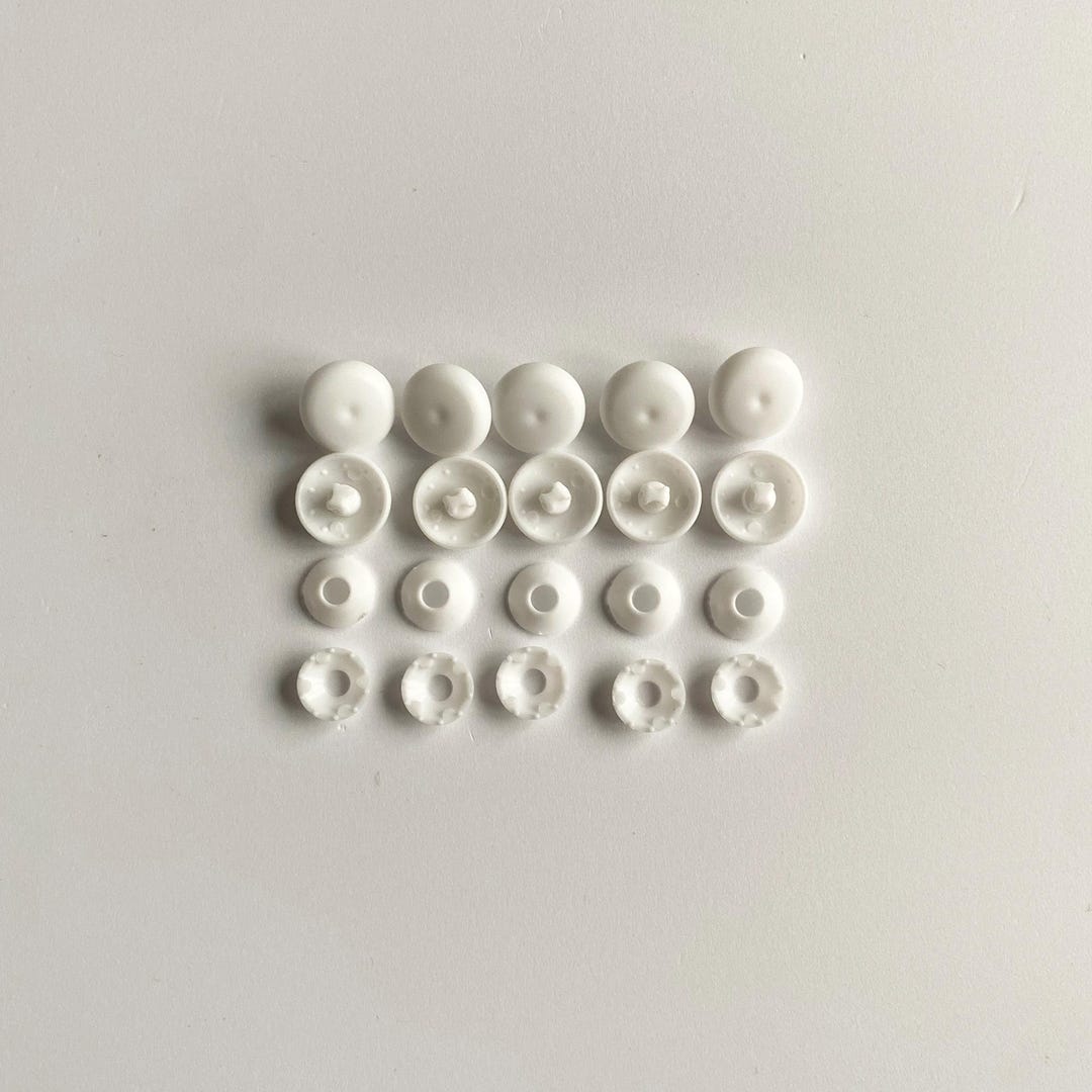 Prym Cover Buttons: 15mm White Plastic, DIY Crafting (set of 10) - Etsy