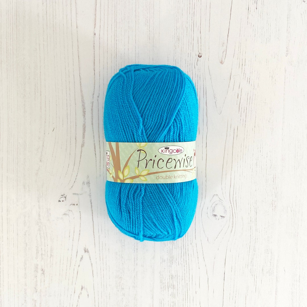 DK Yarn: Pricewise, Surf, 100g. Light Worsted King Cole Pricewise Yarn ...