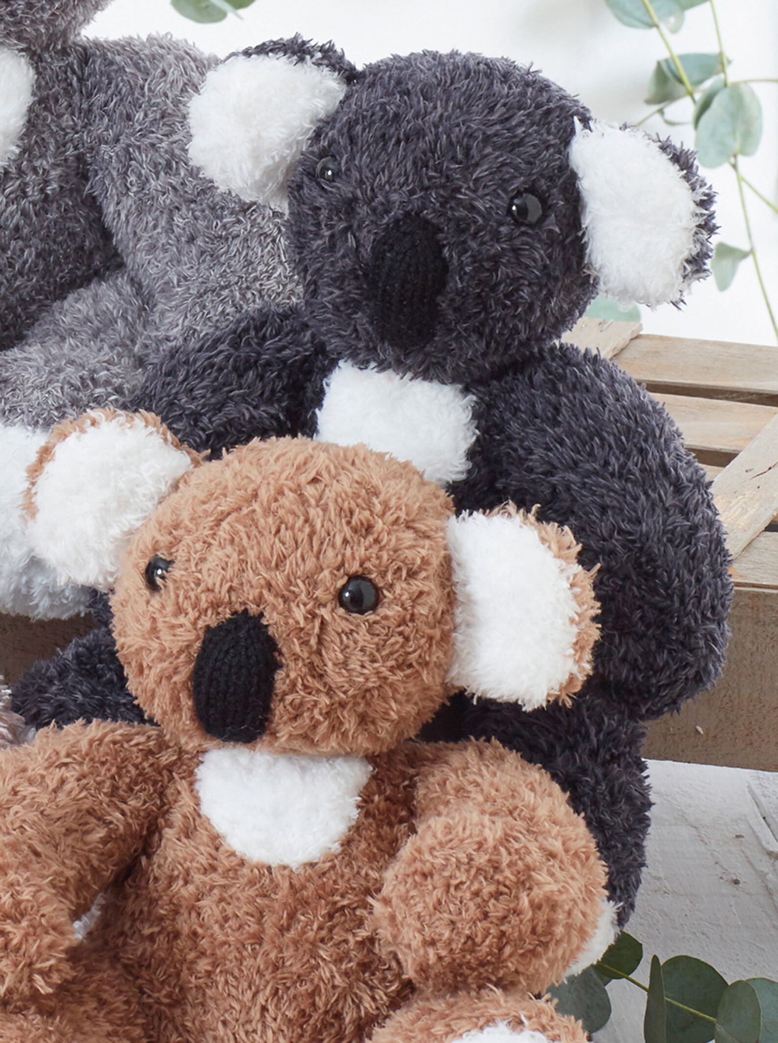 Knitting Pattern: Koalas in King Cole Truffle Yarn. Small and Large ...