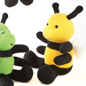 Knitting Pattern: Bees. Knit Toy Bees in DK Yarn. Fun Toy Knitting ...