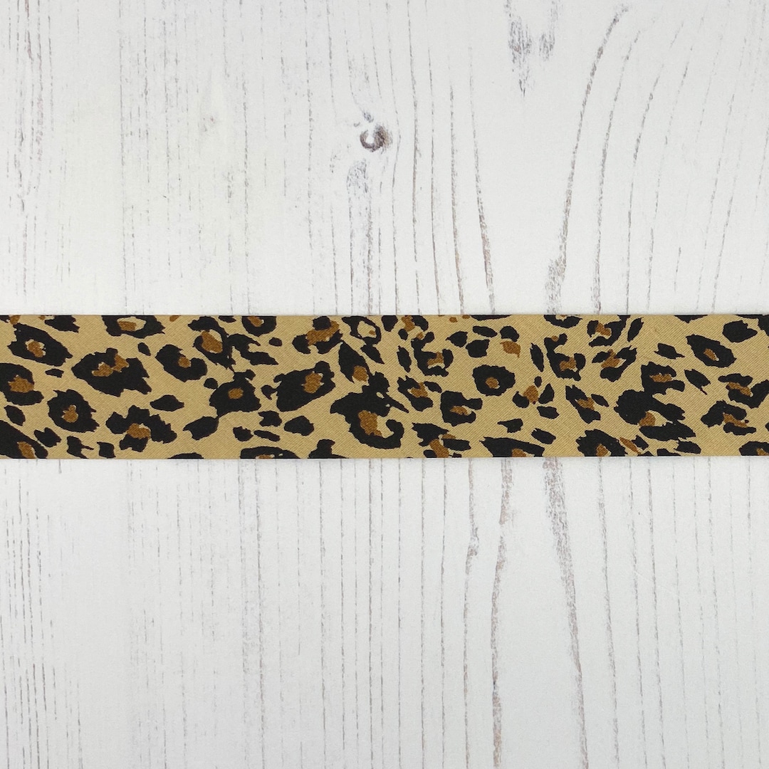 Leopard Print Cotton Bias Tape: 30mm Sewing Trim - Etsy