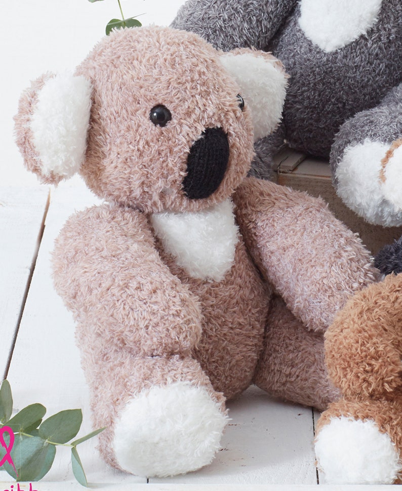 Knitting Pattern: Koalas in King Cole Truffle Yarn. Small and Large ...