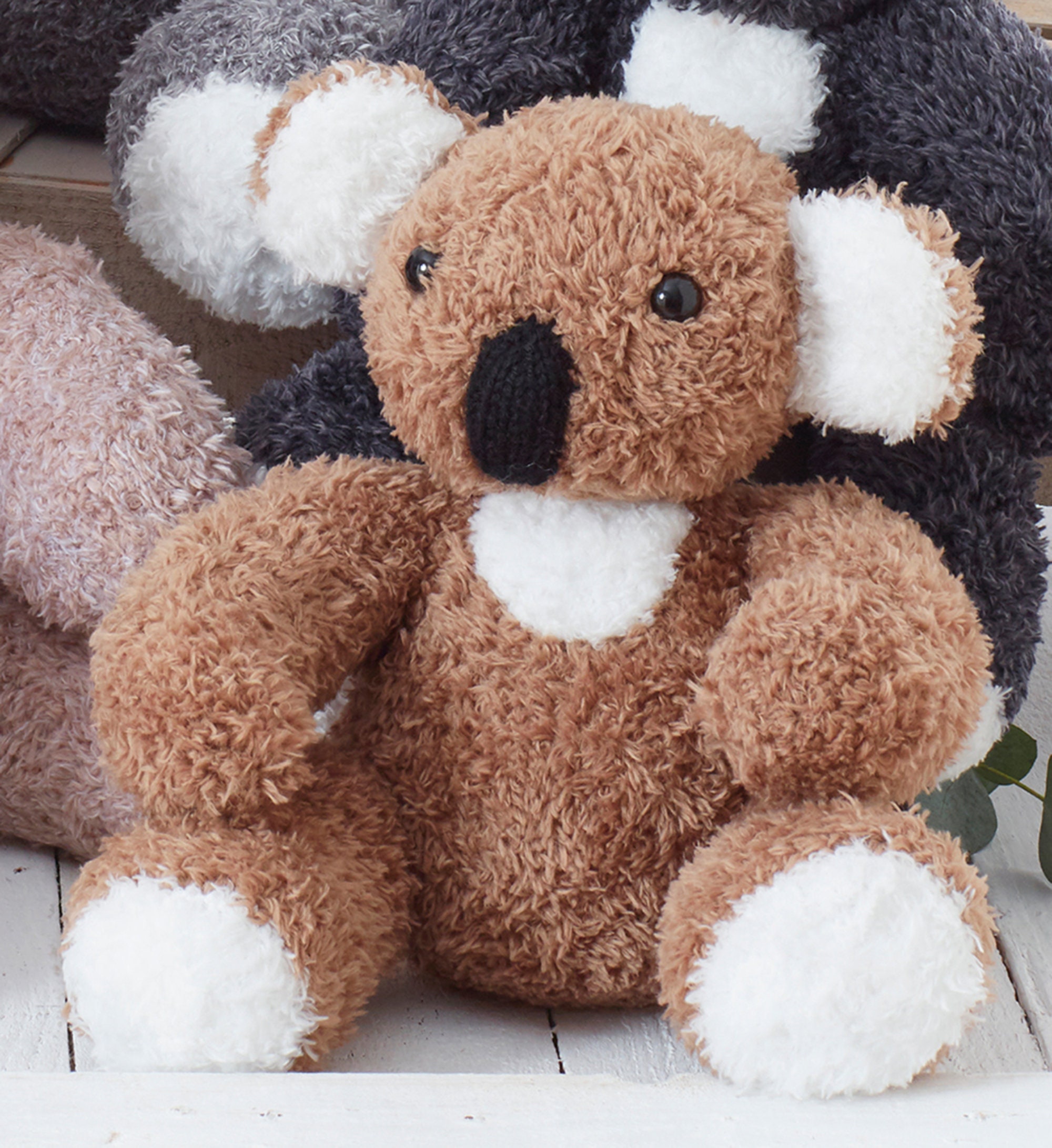 Knitting Pattern: Koalas in King Cole Truffle Yarn. Small and Large ...