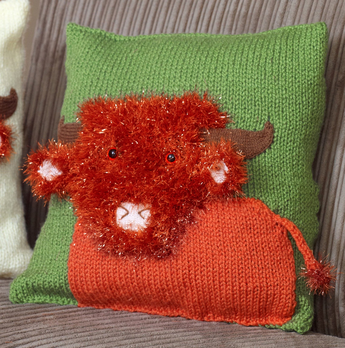 Knitting Pattern: Highland Cow Toy and Cushion in Tinsel - Etsy