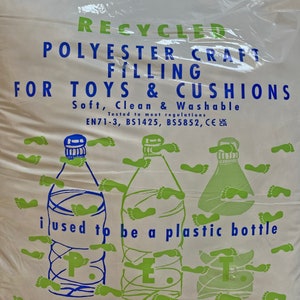 Recycled Toy Stuffing. 450g of Eco Polyester Craft Filling for Toys ...