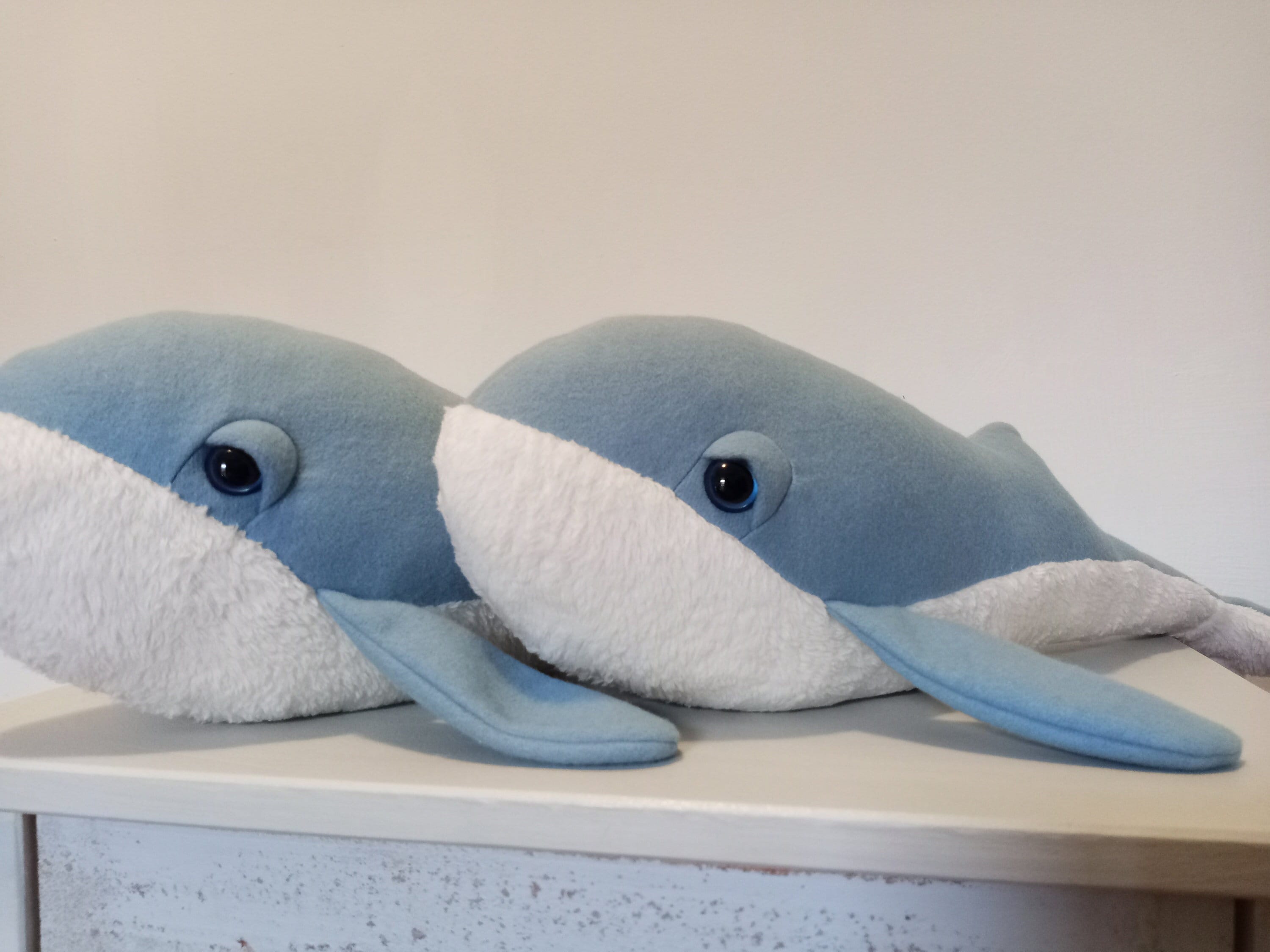 Humpback whale / Plush whale / Sea creature / Handmade stuffed animal ...