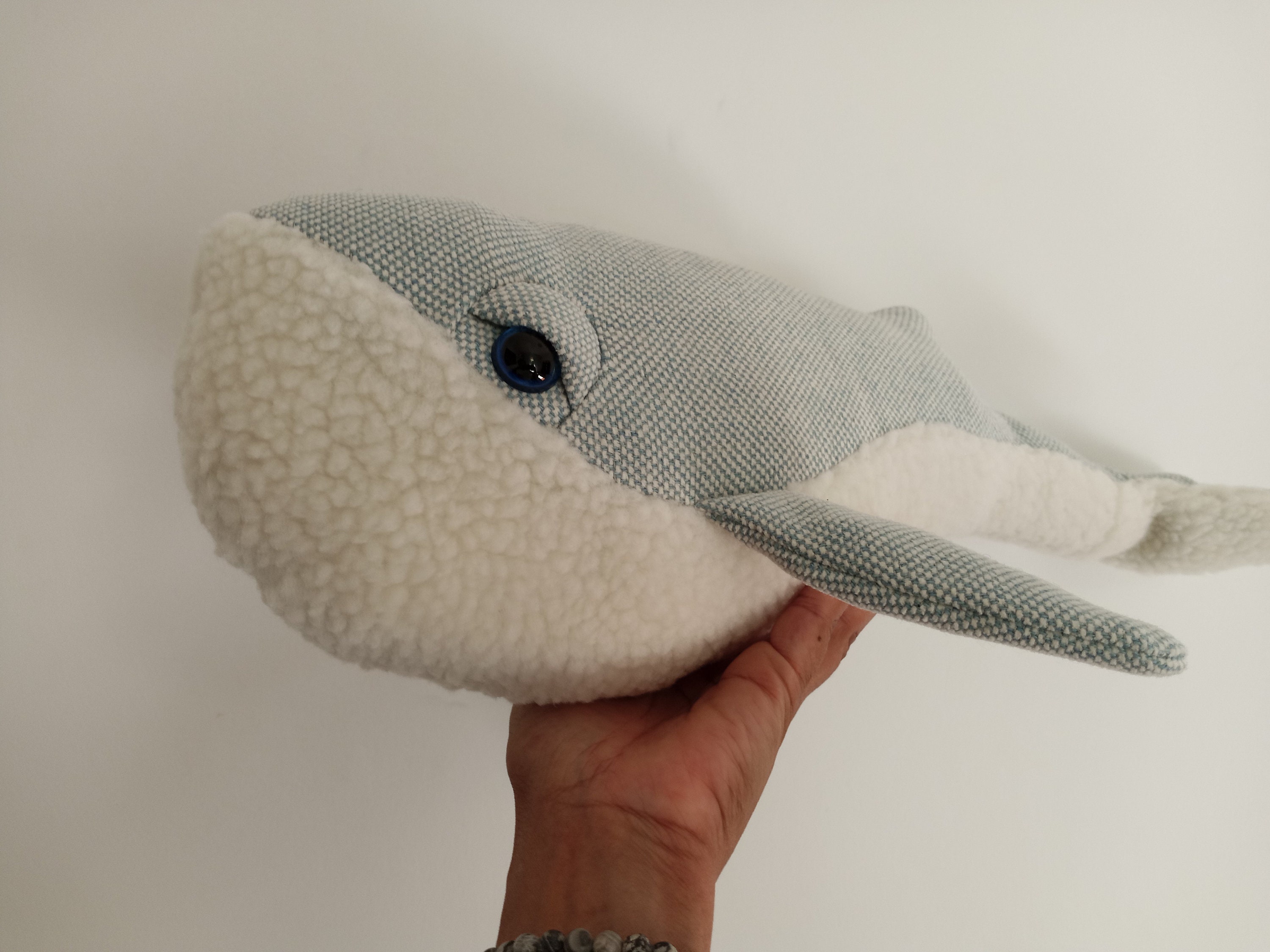 Humpback whale / Plush whale / Sea creatures / Handmade stuffed animal ...
