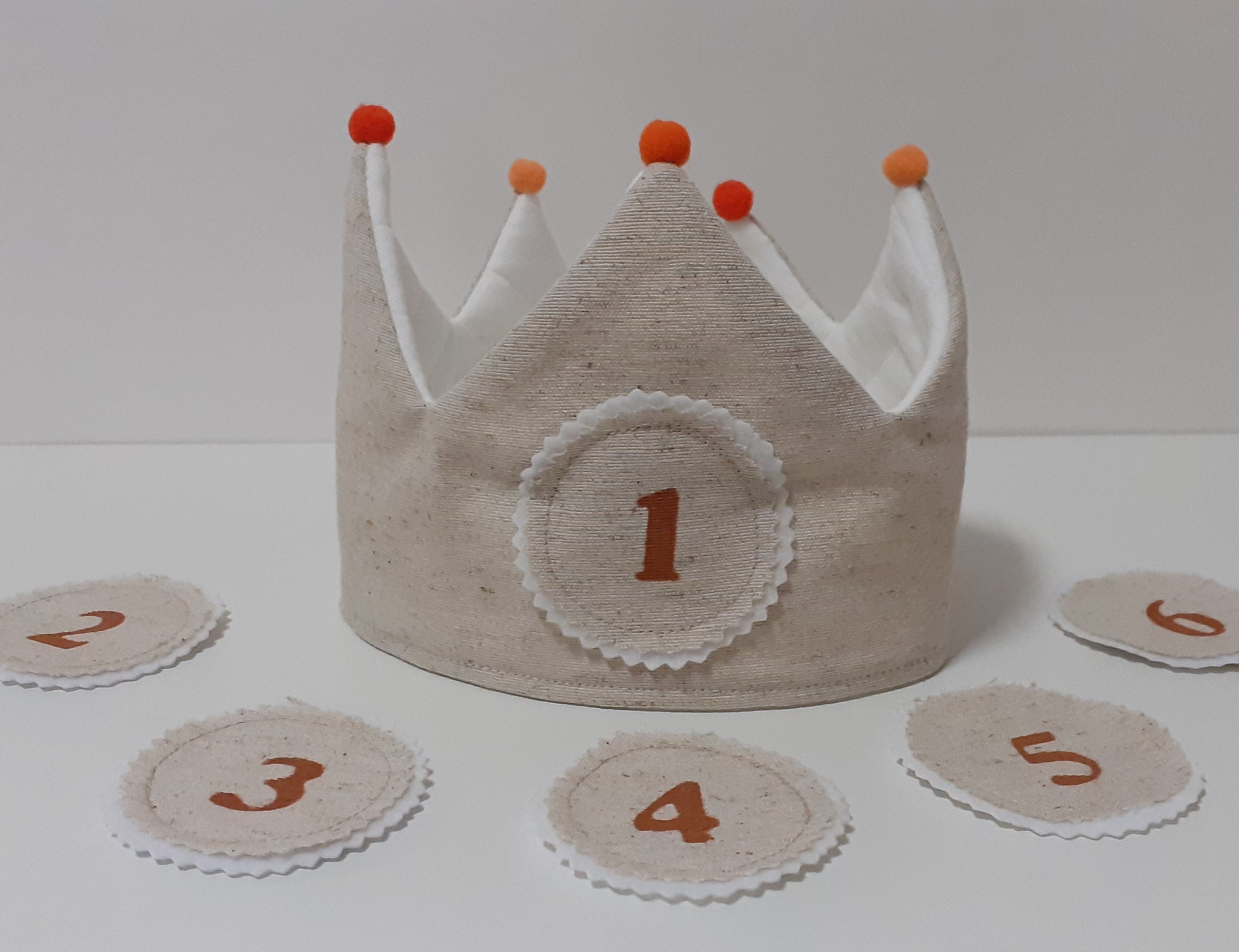 Birthday Crown, First Birthday Crown, Boy / Girl Crown, Badge Numbers ...