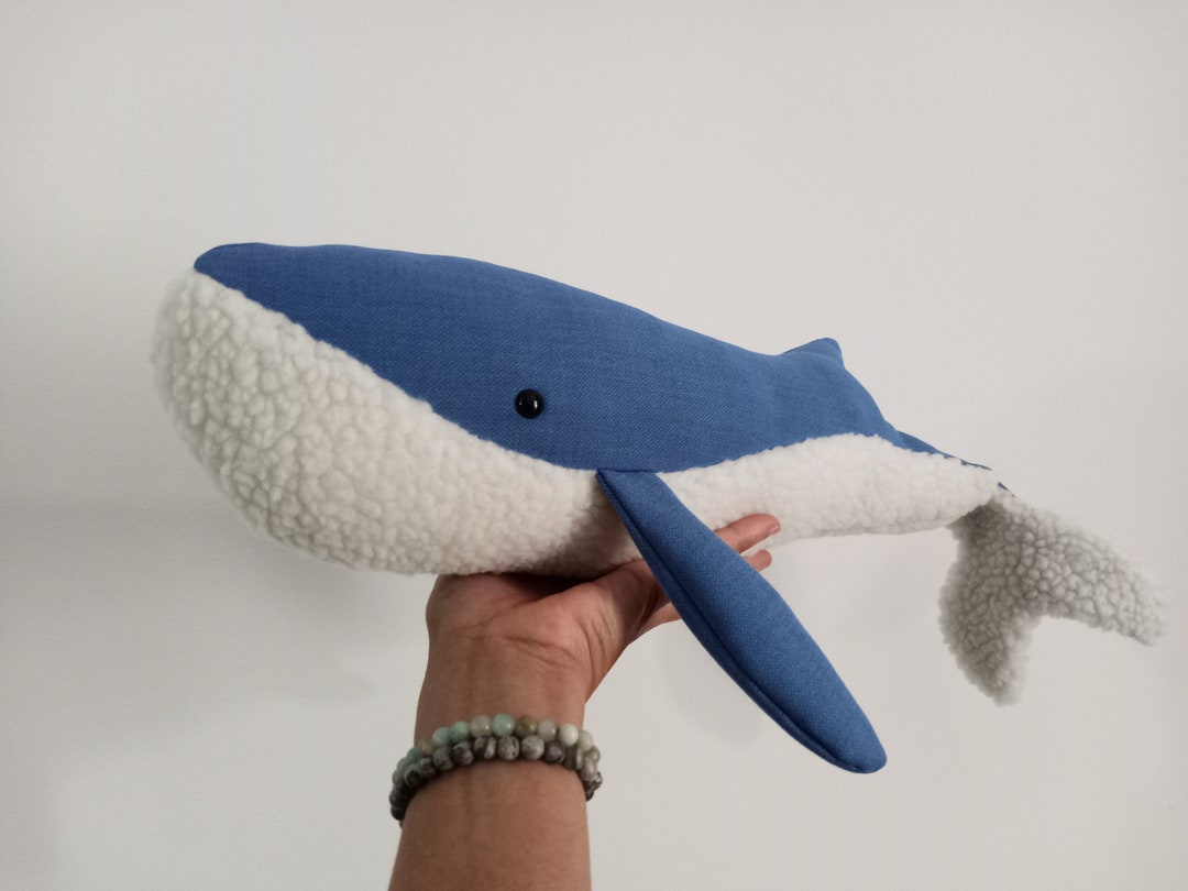 Humpback whale / Plush whale / Sea creature / Handmade stuffed animal ...