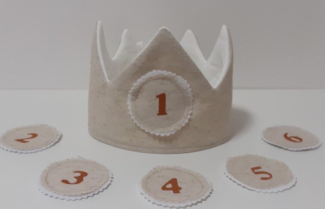Birthday Crown With 6 Numbers, First Birthday Crown, Boy Crown, Girl ...
