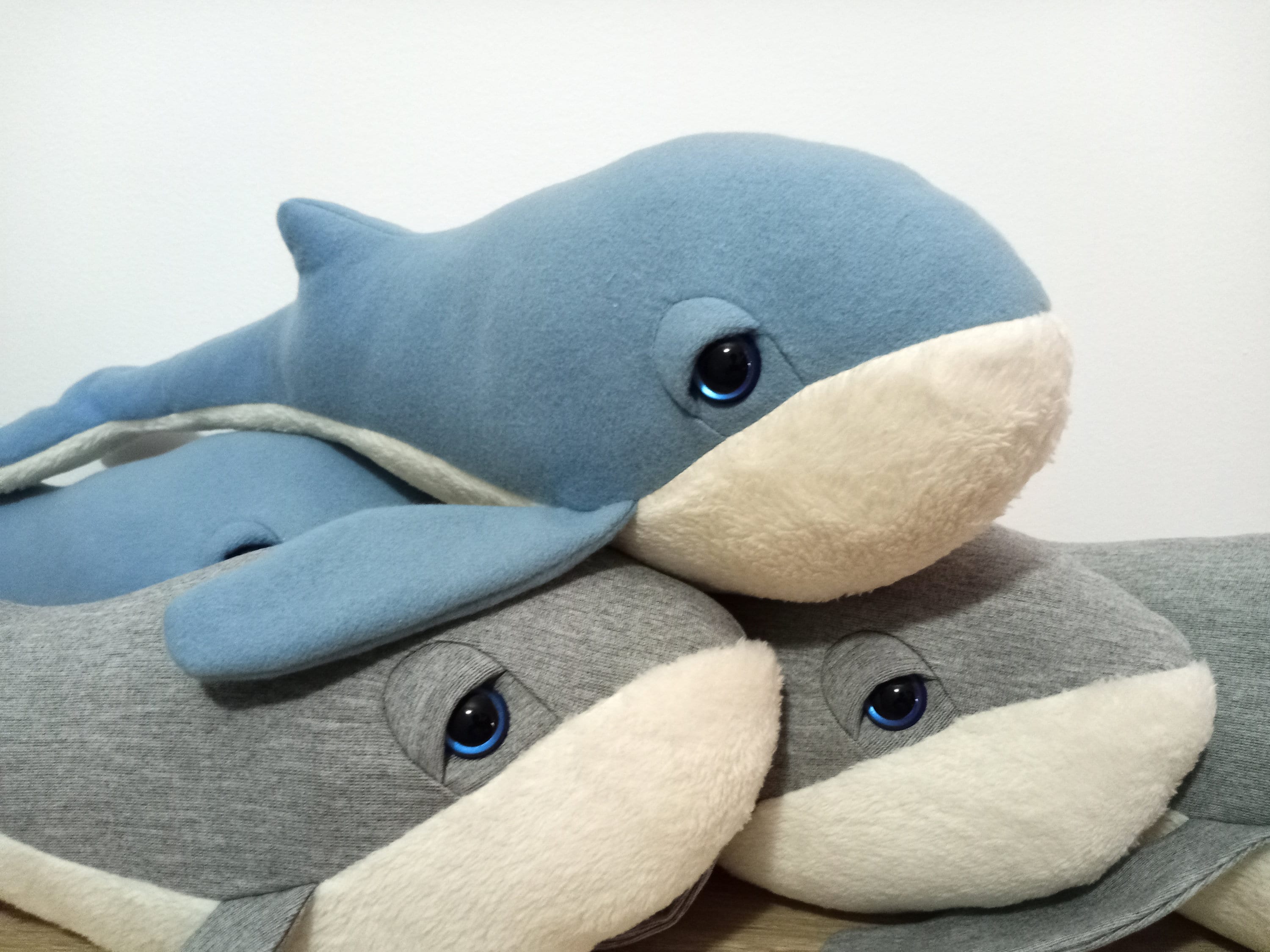 Humpback whale / Plush whale / Sea creature / Handmade stuffed animal ...