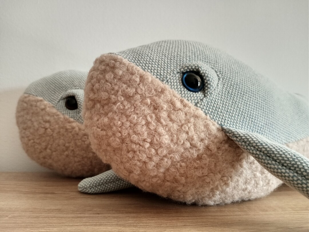 Humpback whale / Plush whale / Sea creatures / Handmade stuffed animal ...