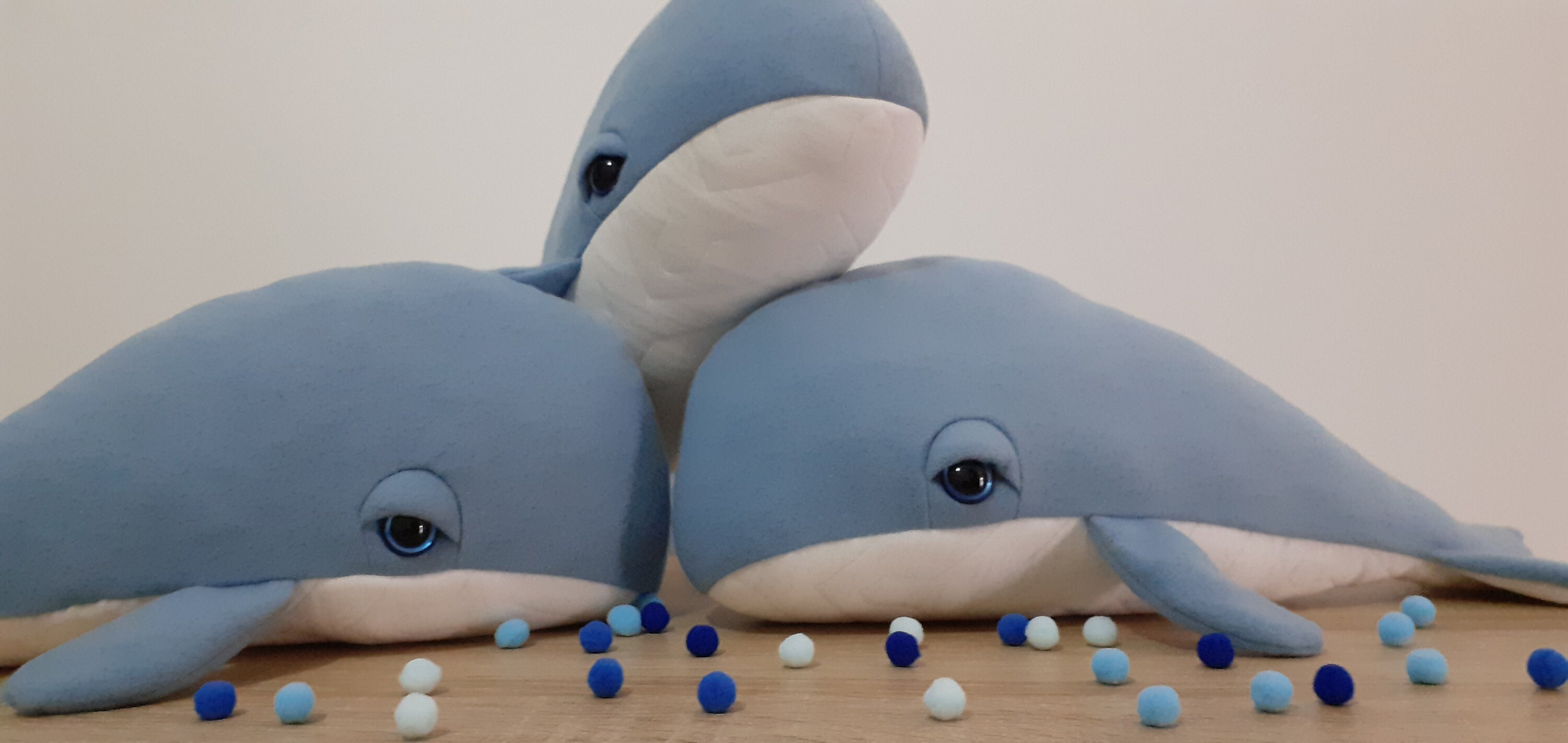 Blue Whale / Plush Whale / Sea Creatures / Handmade Stuffed Animal ...