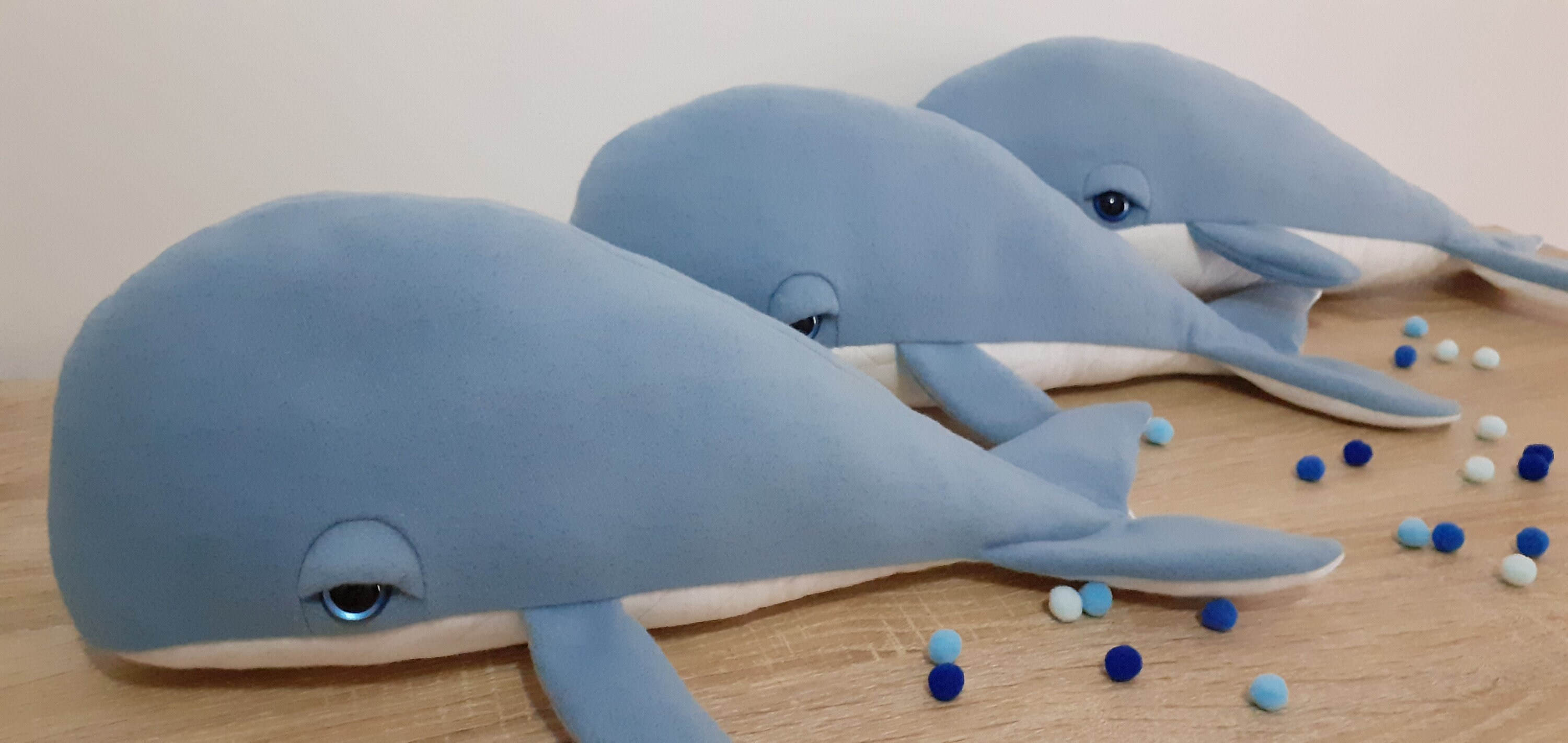 Blue Whale / Plush Whale / Sea Creatures / Handmade Stuffed Animal ...