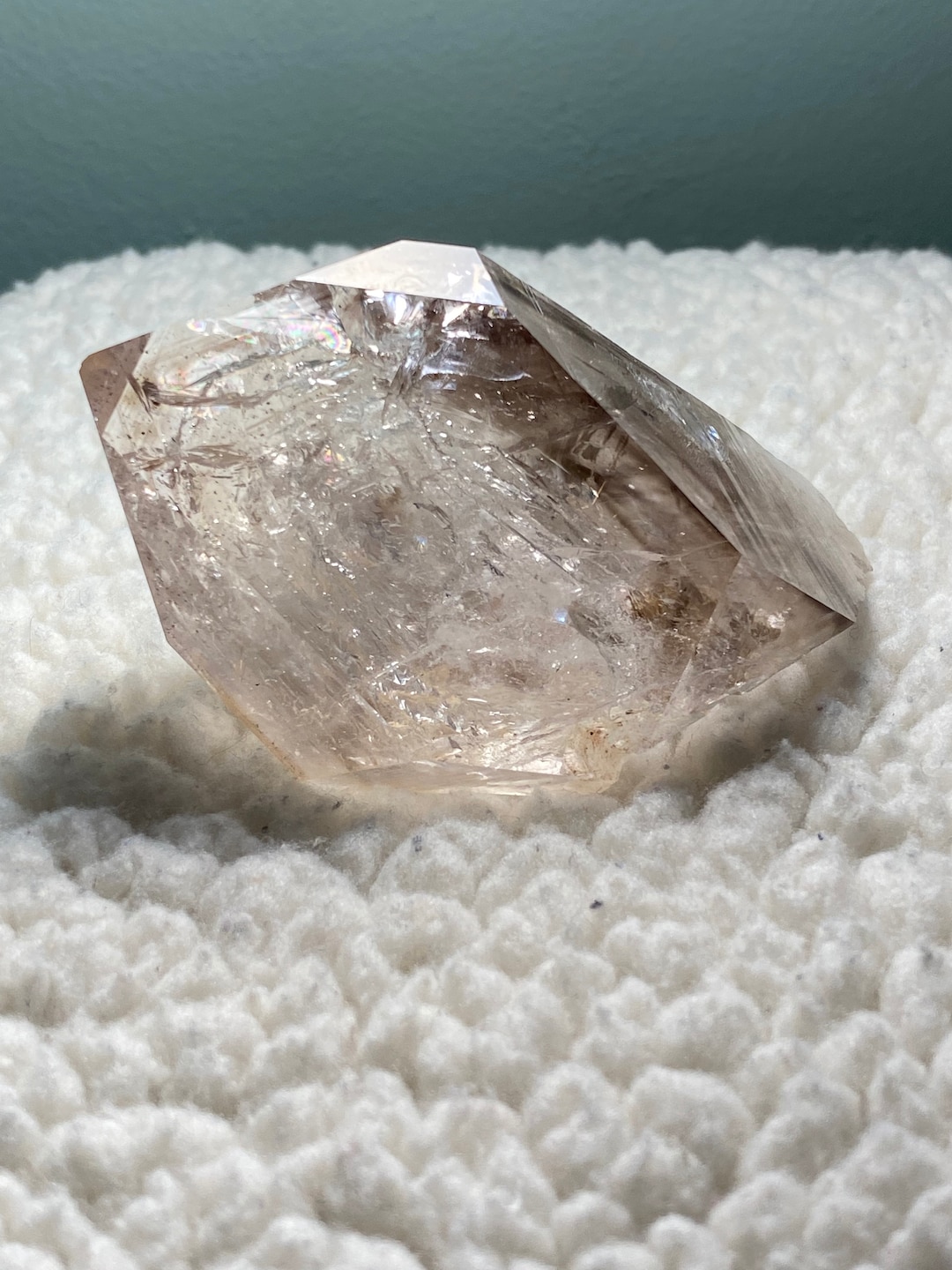 Water Bubbles Moving Enhydros in This Large Display Quartz Crystal From ...