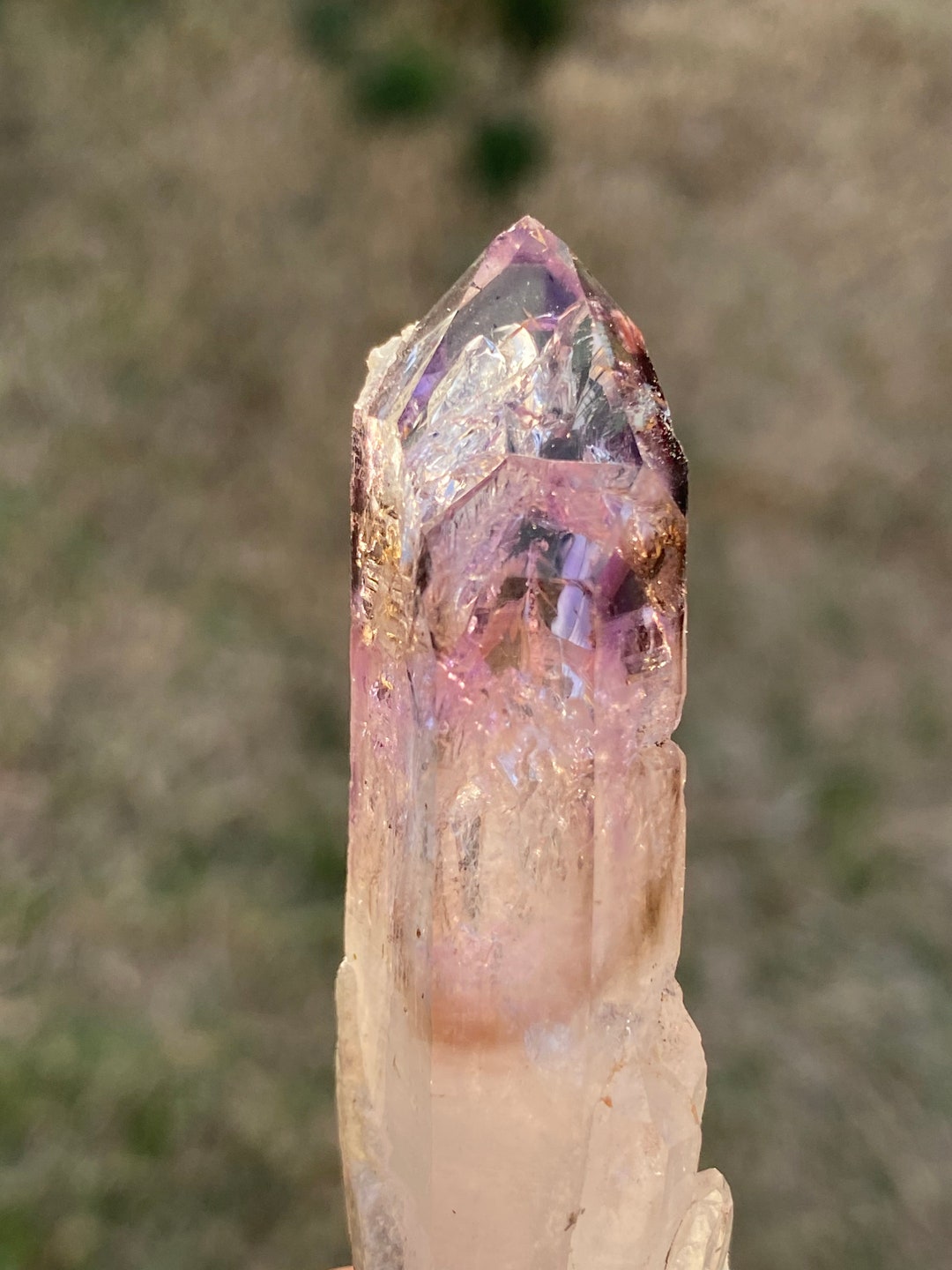 Amethyst With Clay Inclusion and Amazing Internal Growth - Etsy