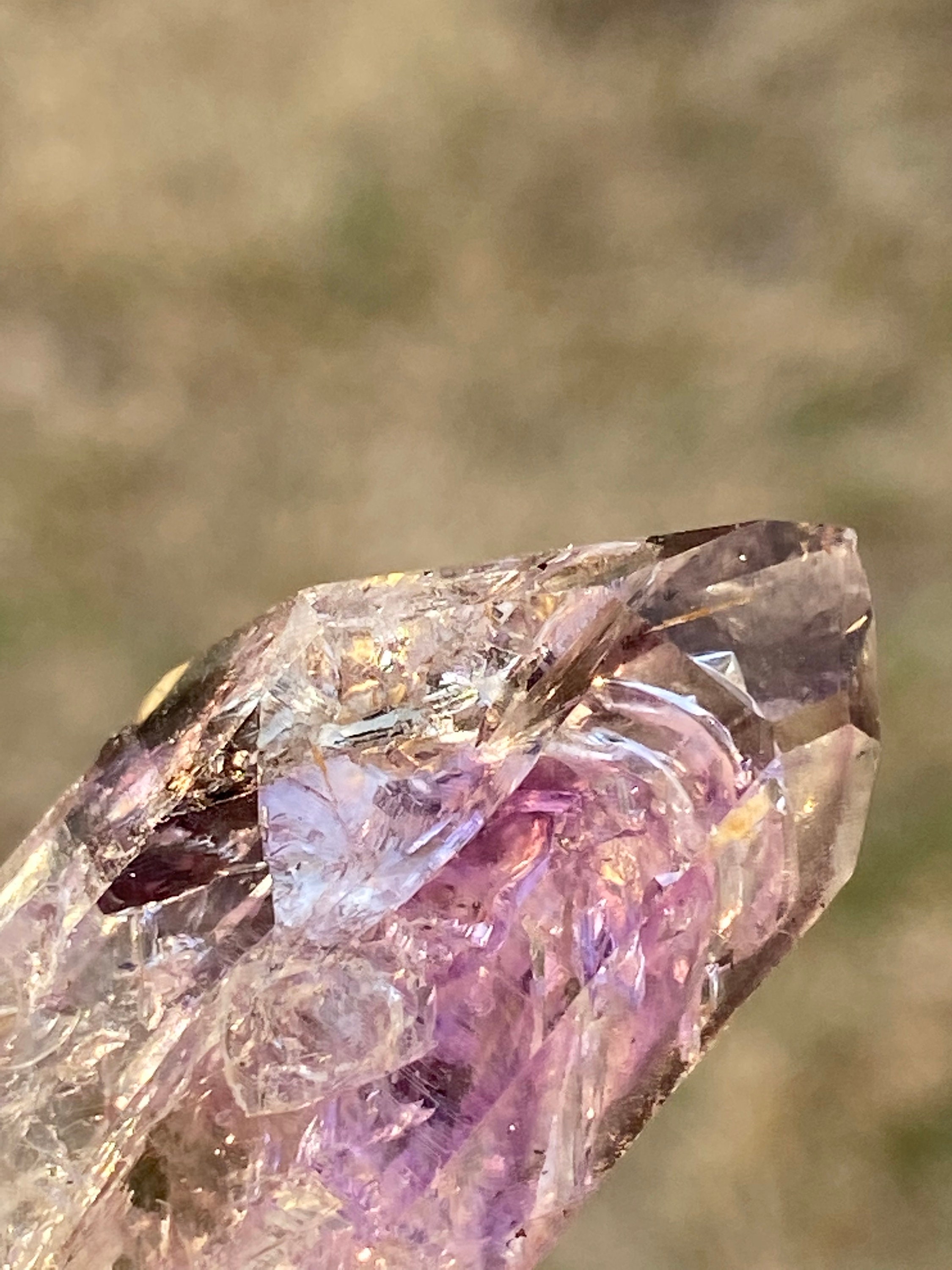 Amethyst With Clay Inclusion and Amazing Internal Growth - Etsy
