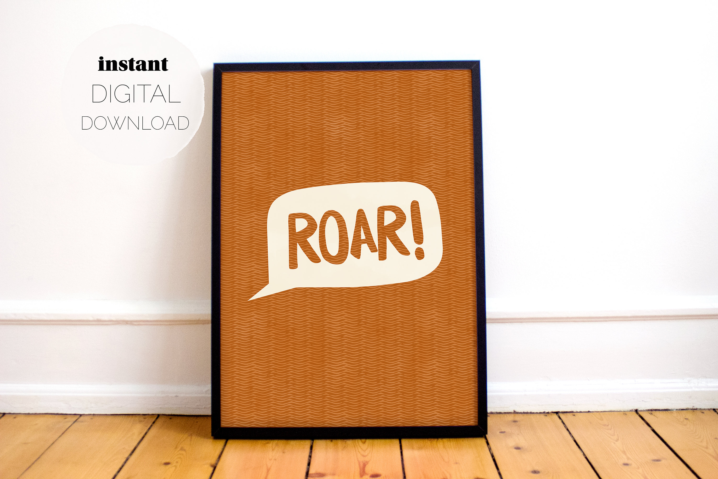 ROAR Hand-lettered Art Print DIGITAL DOWNLOAD Gender - Etsy