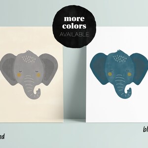 Gray Minimal Elephant Vertical Print | Digital Download | Printable ...