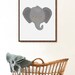 Gray Minimal Elephant Vertical Print | Digital Download | Printable ...