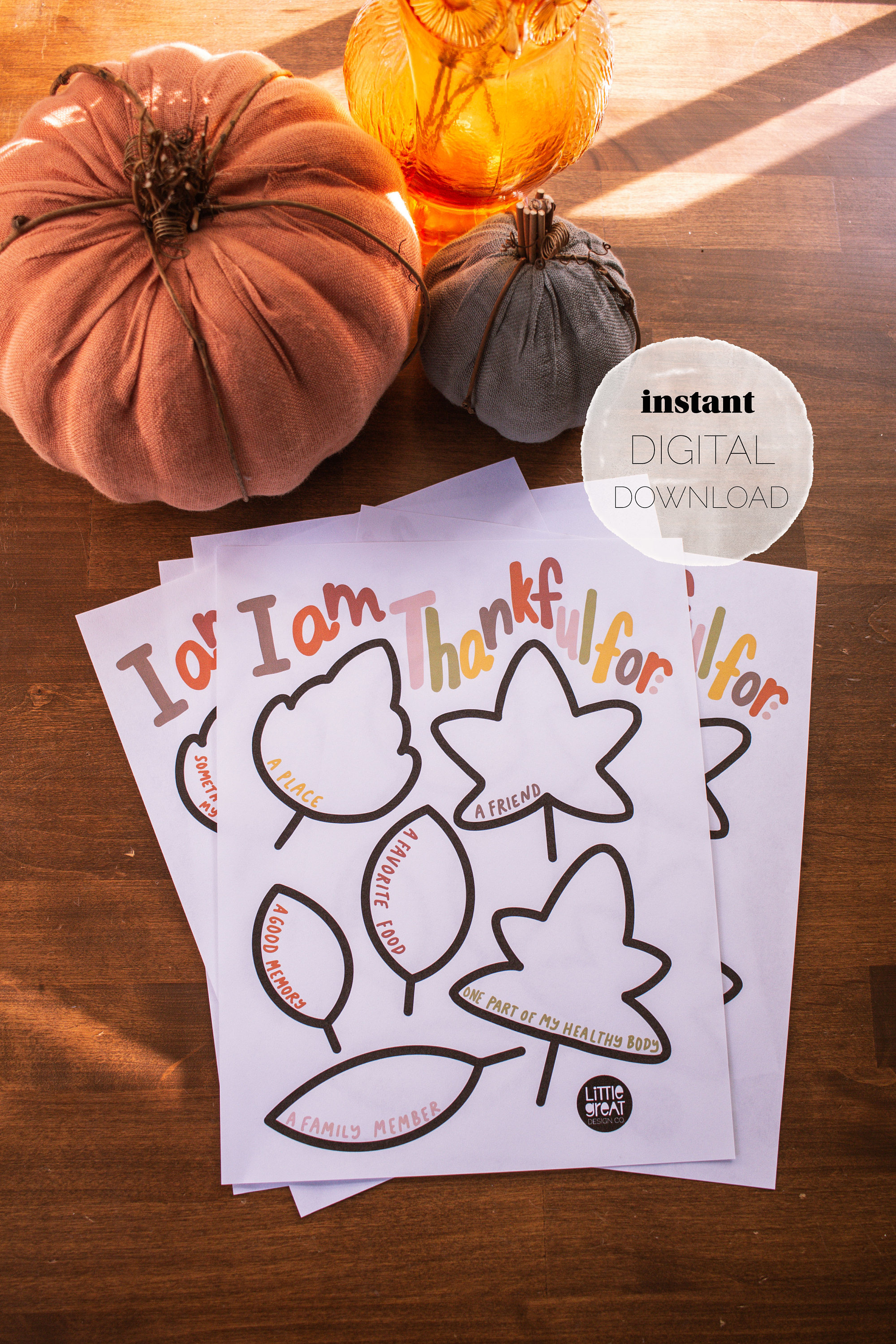 Printable Thankful Tree Leaves (DIGITAL DOWNLOAD), Fall Kids Classroom ...
