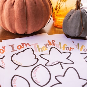 Printable Thankful Tree Leaves (DIGITAL DOWNLOAD), Fall Kids Classroom ...