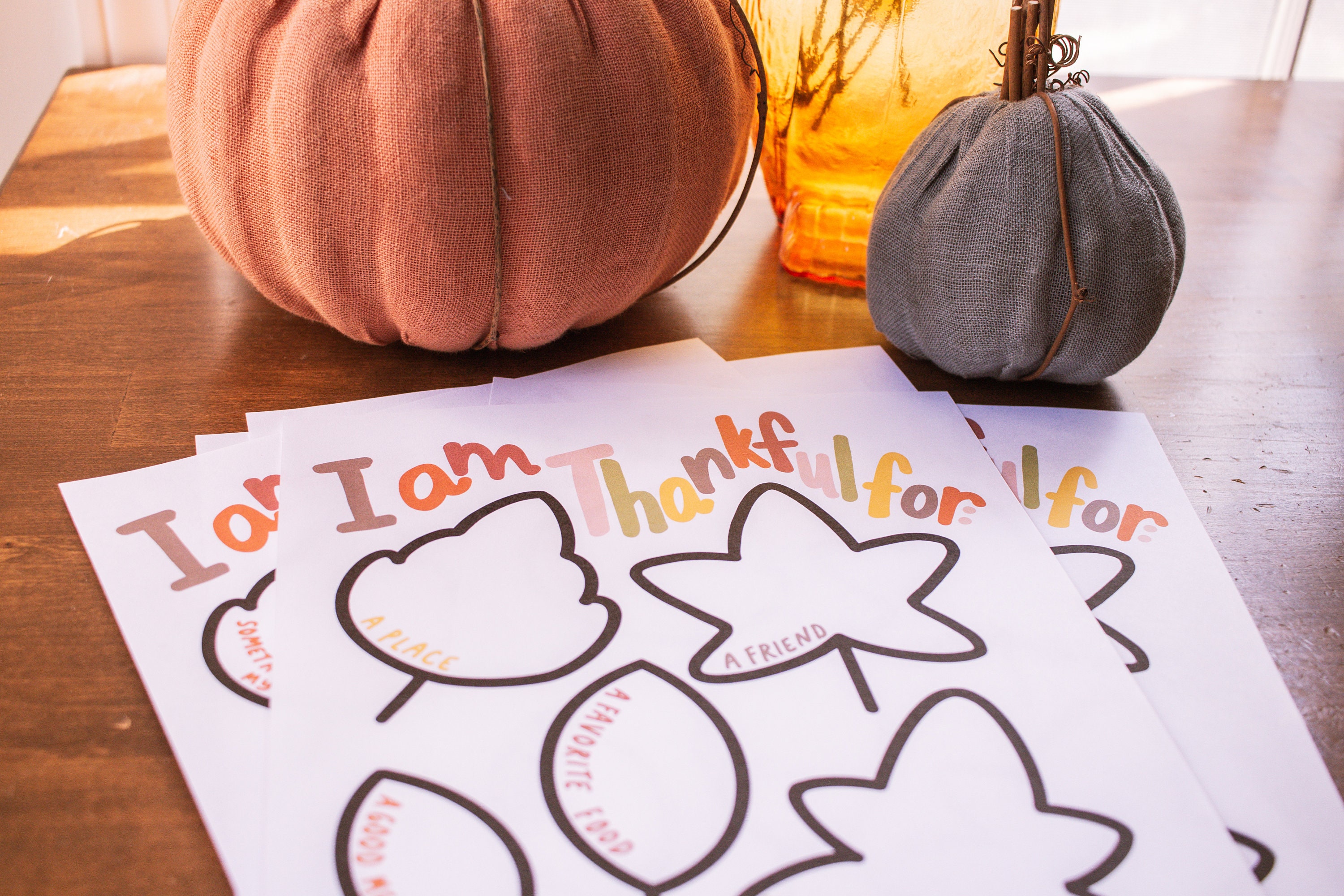 Printable Thankful Tree Leaves DIGITAL DOWNLOAD Fall Kids - Etsy