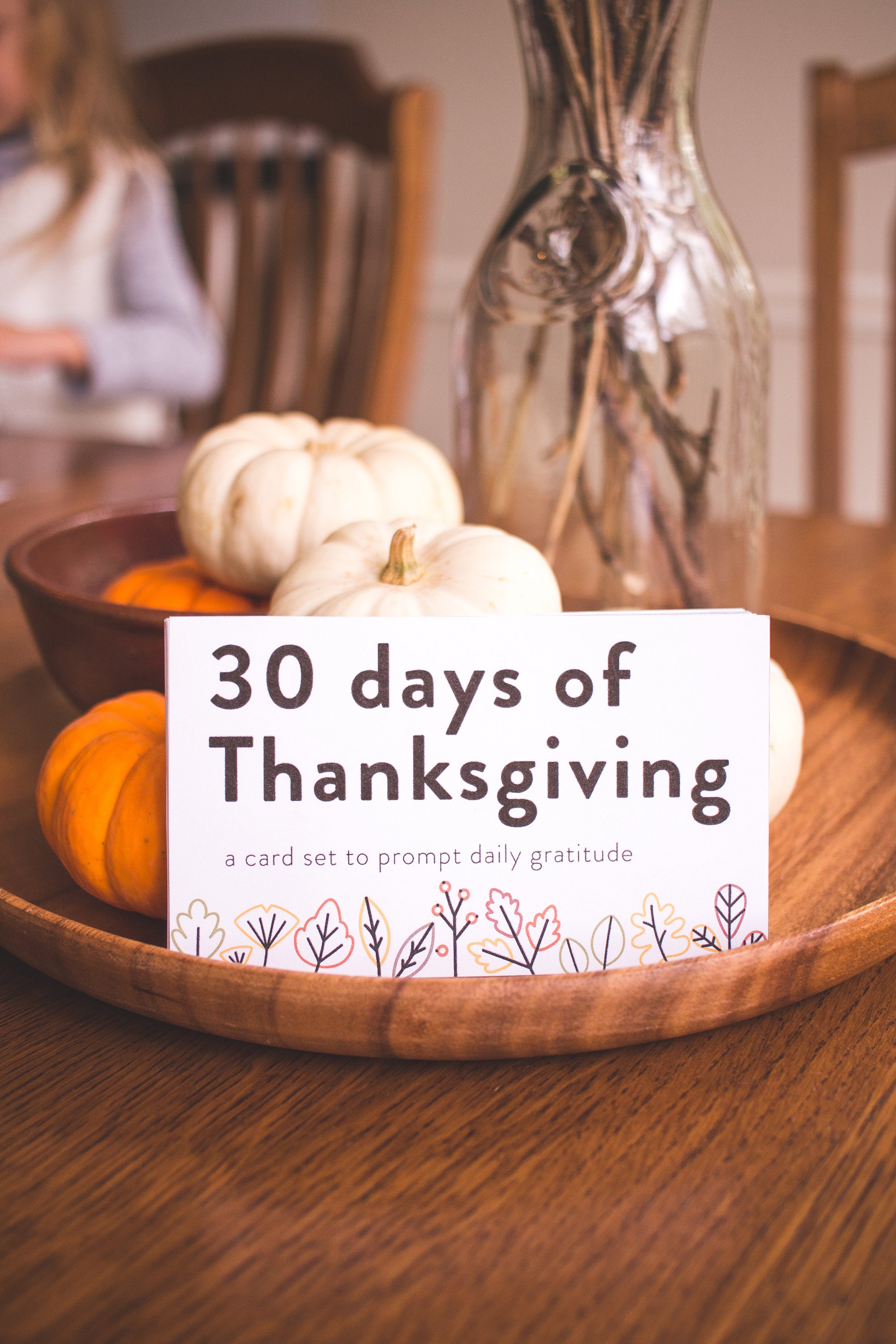 30 Days of Thanksgiving Printable Card Set: Scripture Reference Version ...