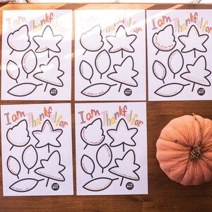 Printable Thankful Tree Leaves (DIGITAL DOWNLOAD), Fall Kids Classroom ...
