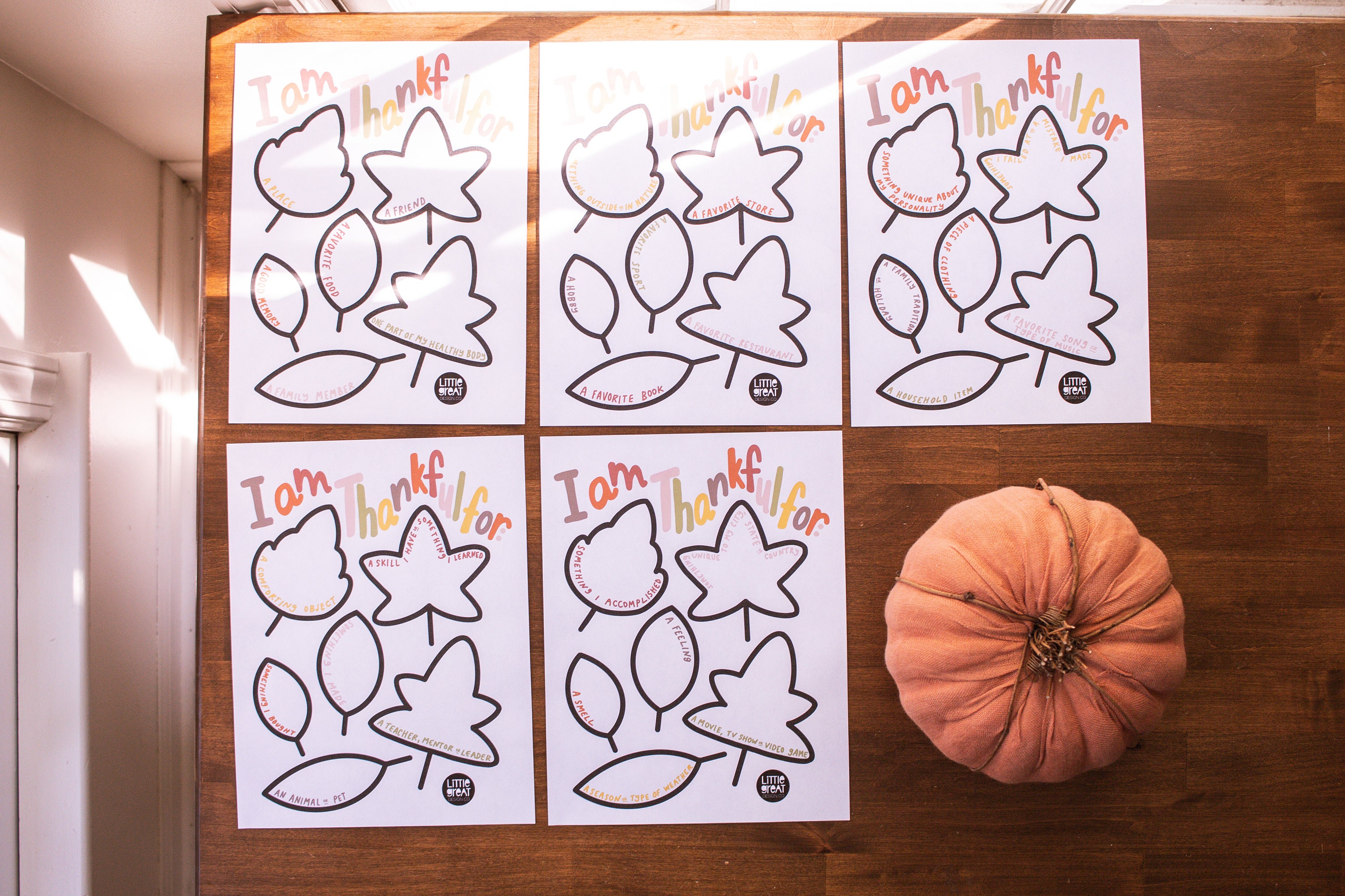 Printable Thankful Tree Leaves (DIGITAL DOWNLOAD), Fall Kids Classroom ...